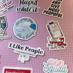 Anesthesiologist Gift | Anesthesiology Sticker | Anesthesia Gifts ...