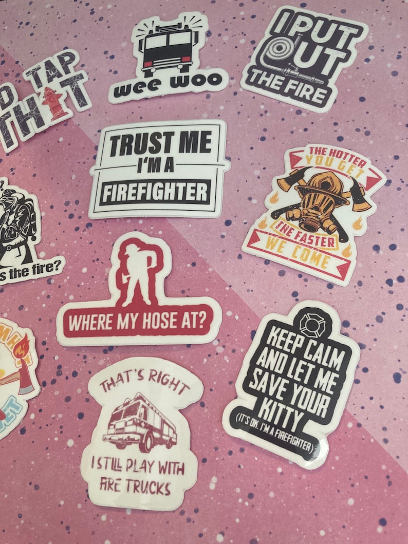 Firefighter Sticker | Firefighter Gift | Firefighter Stickers Funny ...