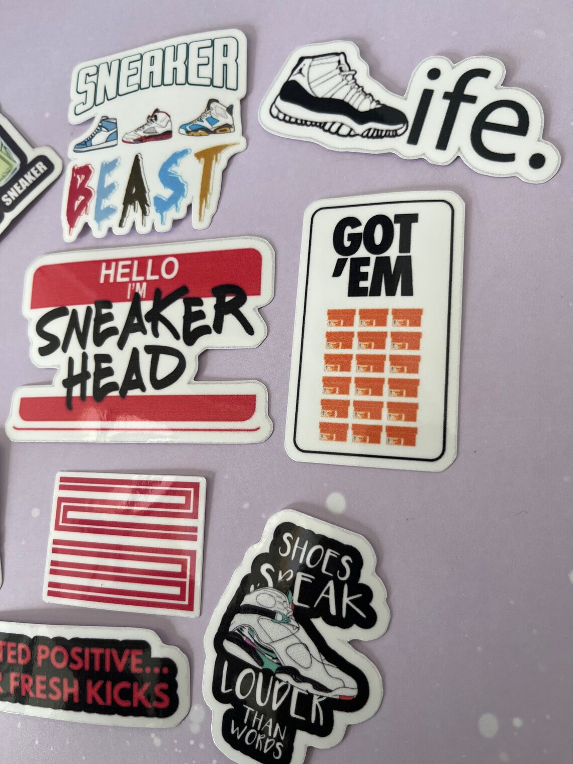 Sneakerhead Stickers | Sneaker Stickers | Sneakerhead Gift Ideas | 10 ...