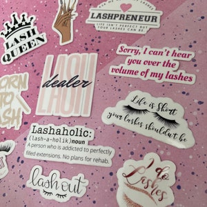 Lash Tech Gifts | Lash Tech Stickers | Lash Technician Stickers | Lash ...