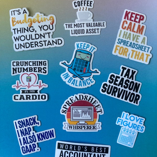 Funny Accounting Stickers - Etsy