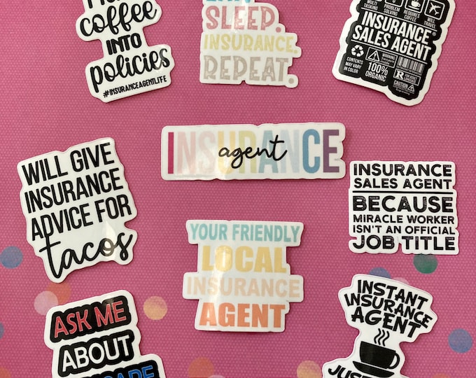 Insurance Agent Gift Stickers Pack | Medicare Stickers | Health ...