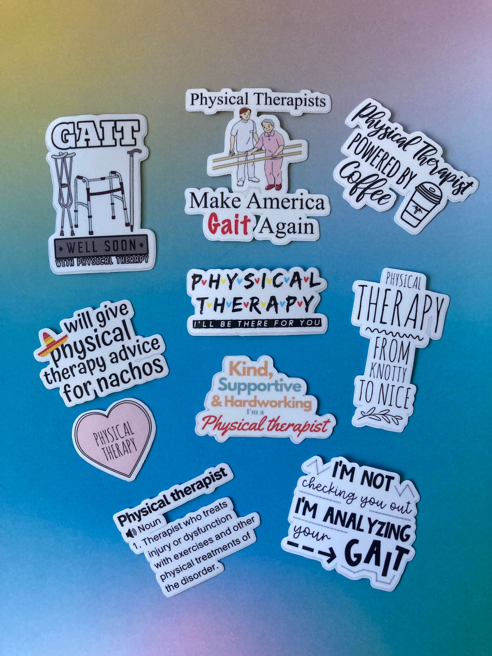 PT Stickers Physical Therapy Gifts Physical Therapist - Etsy