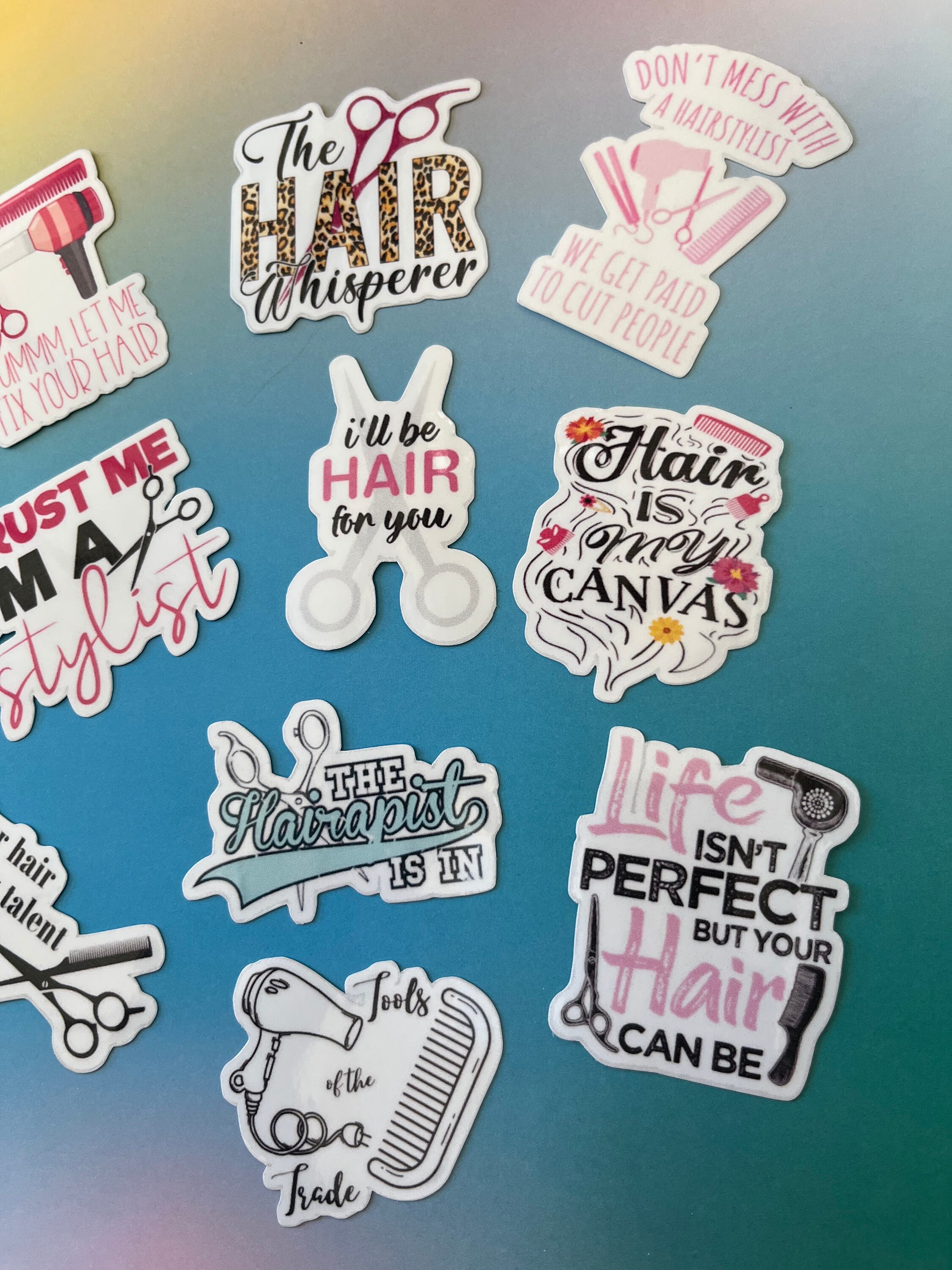 Hairstylist Stickers | Funny Hair Stylist Sticker | Hairdresser Gift ...