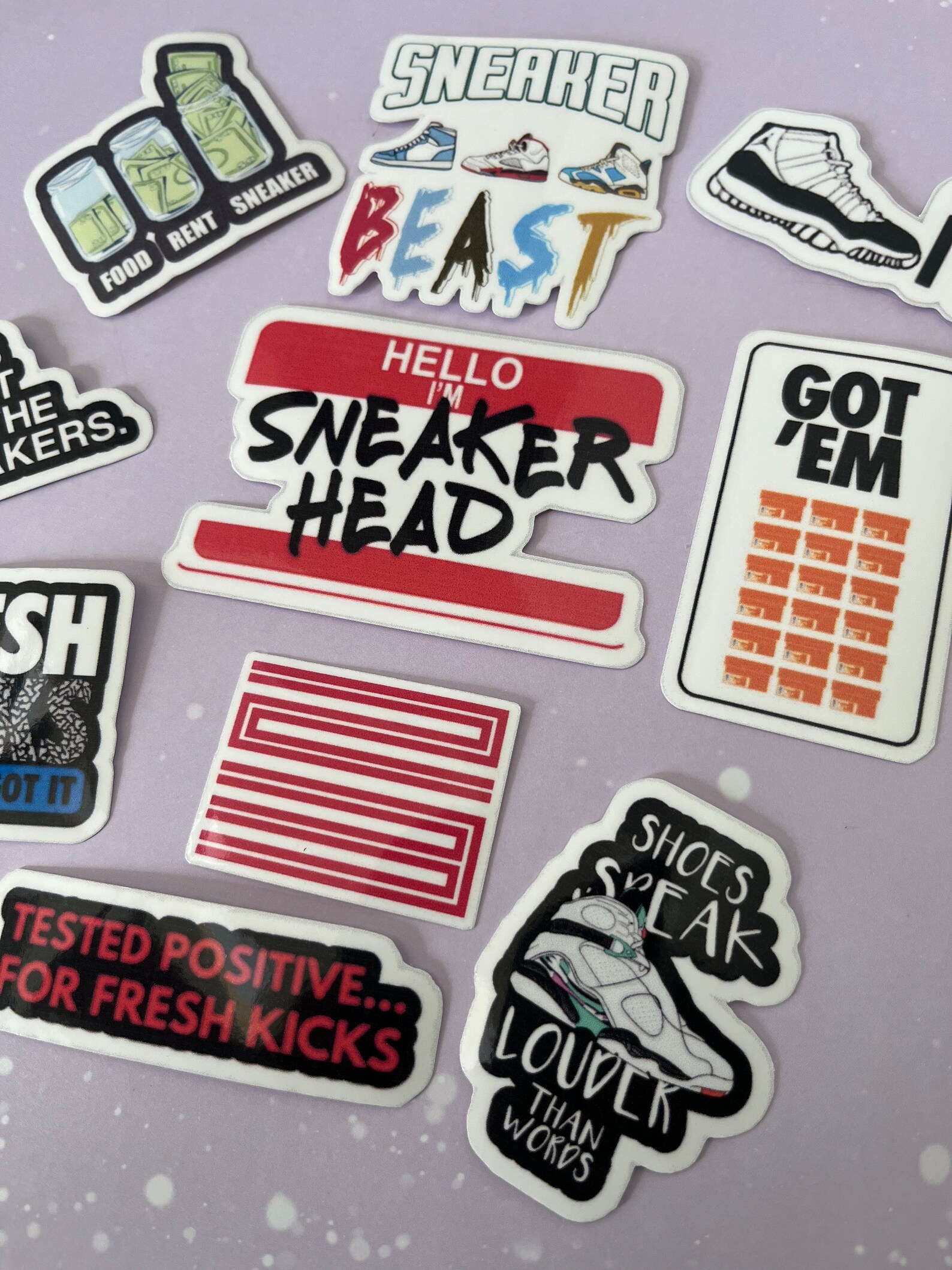 Sneakerhead Stickers | Sneaker Stickers | Sneakerhead Gift Ideas | 10 ...