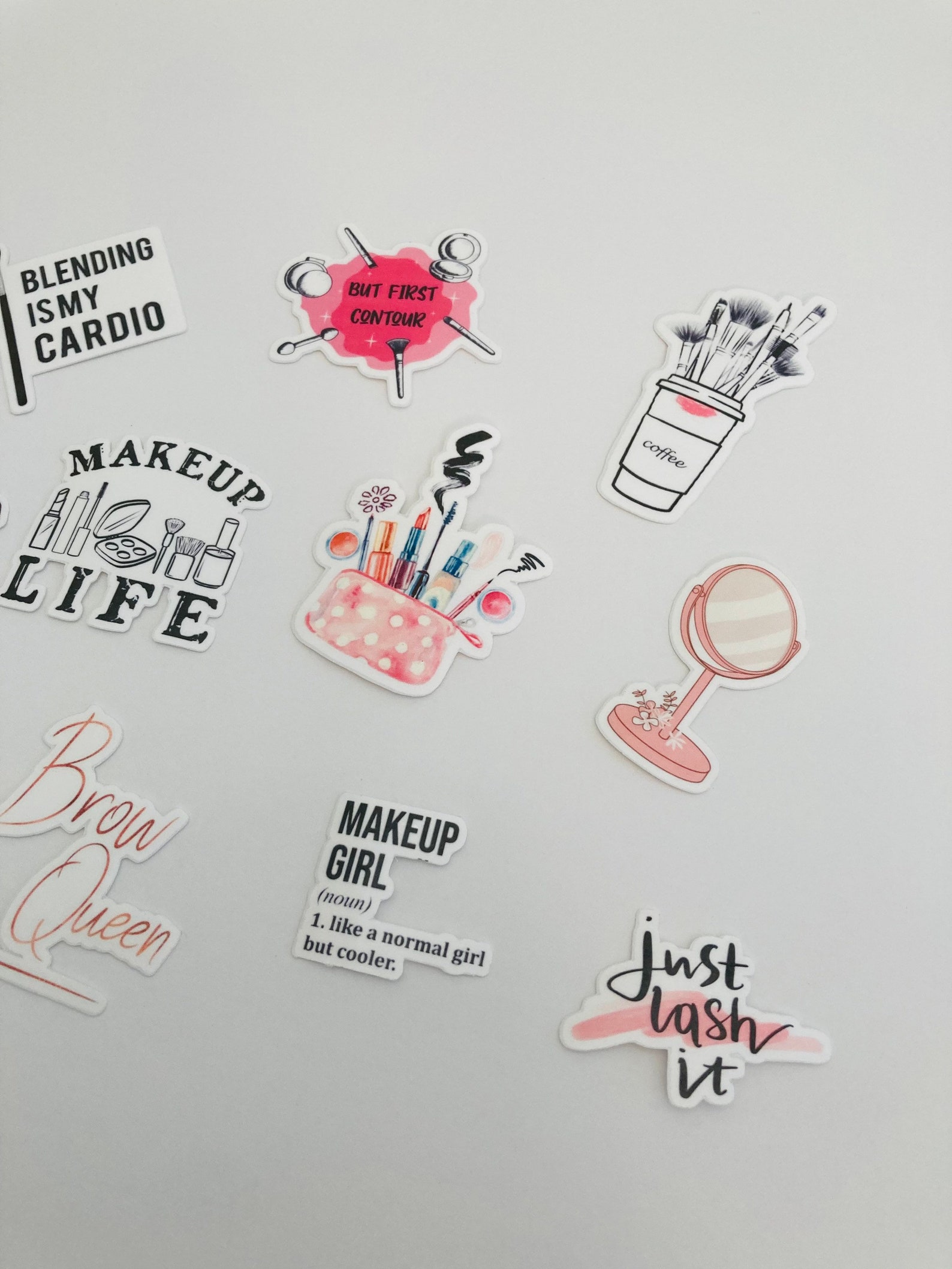 Make up Stickers Hair and Make up Artist Stickers Makeup - Etsy