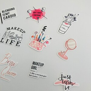 Make up Stickers | Hair and Make up Artist Stickers | Makeup Lover ...