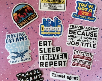 Travel Agent Stickers - Etsy