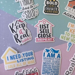 Realtor Gift | Real Estate Agent Stickers | Home Seller Stickers Set ...