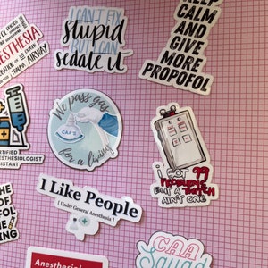 Anesthesiologist Gift | Anesthesiology Sticker | Anesthesia Gifts ...