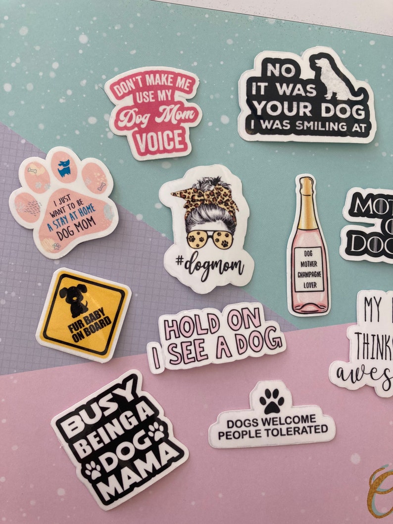 Dog Mom Gifts Dog Mom Stickers Set - Etsy