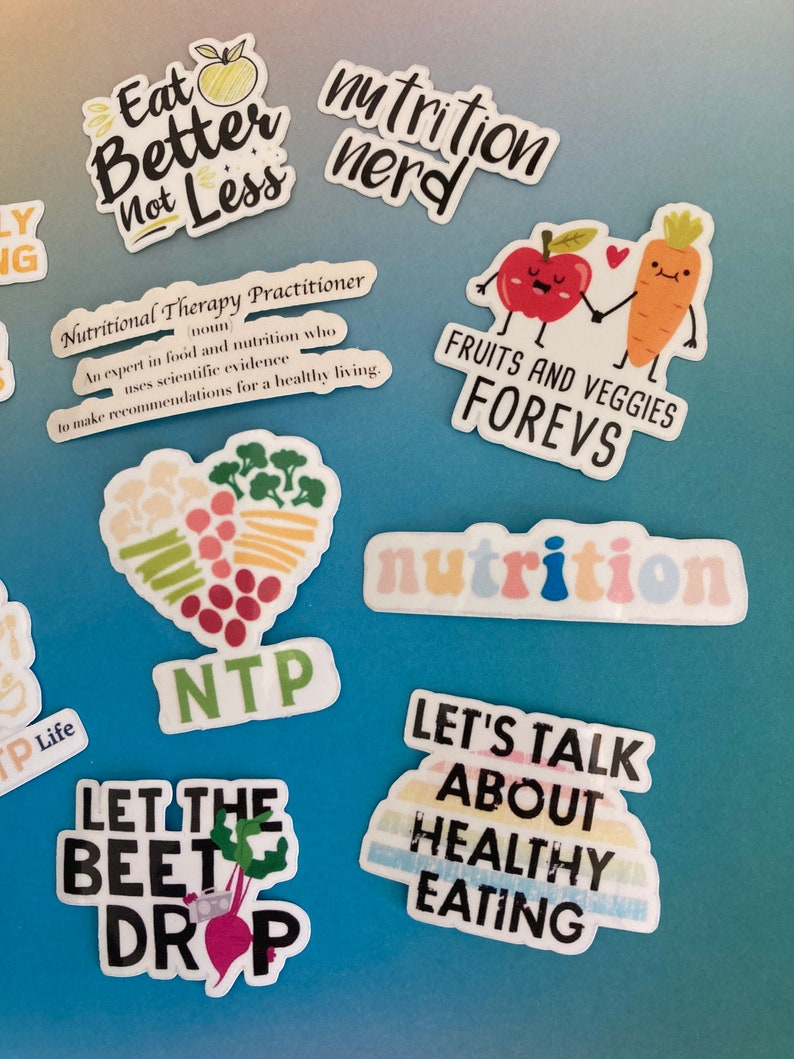 Nutrition Therapist NTP Nutritional Therapy Stickers - Etsy