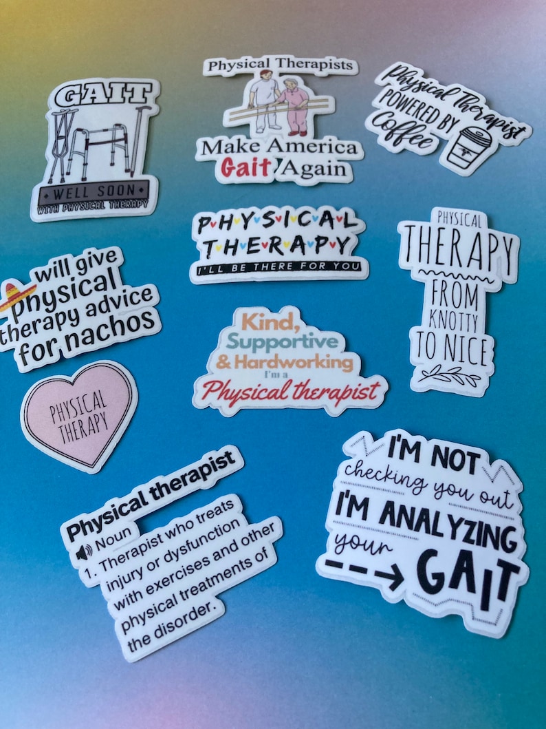 PT Stickers Physical Therapy Gifts Physical Therapist - Etsy