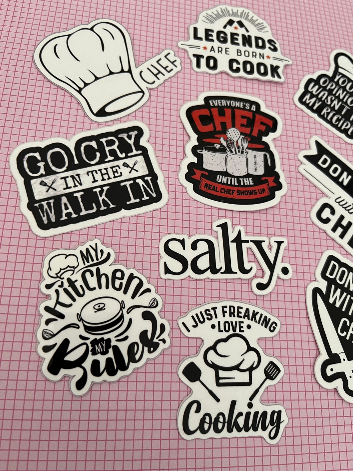 Chef Sticker | Yes Chef Stickers | Chef Gift Ideas | Kitchen Cook ...