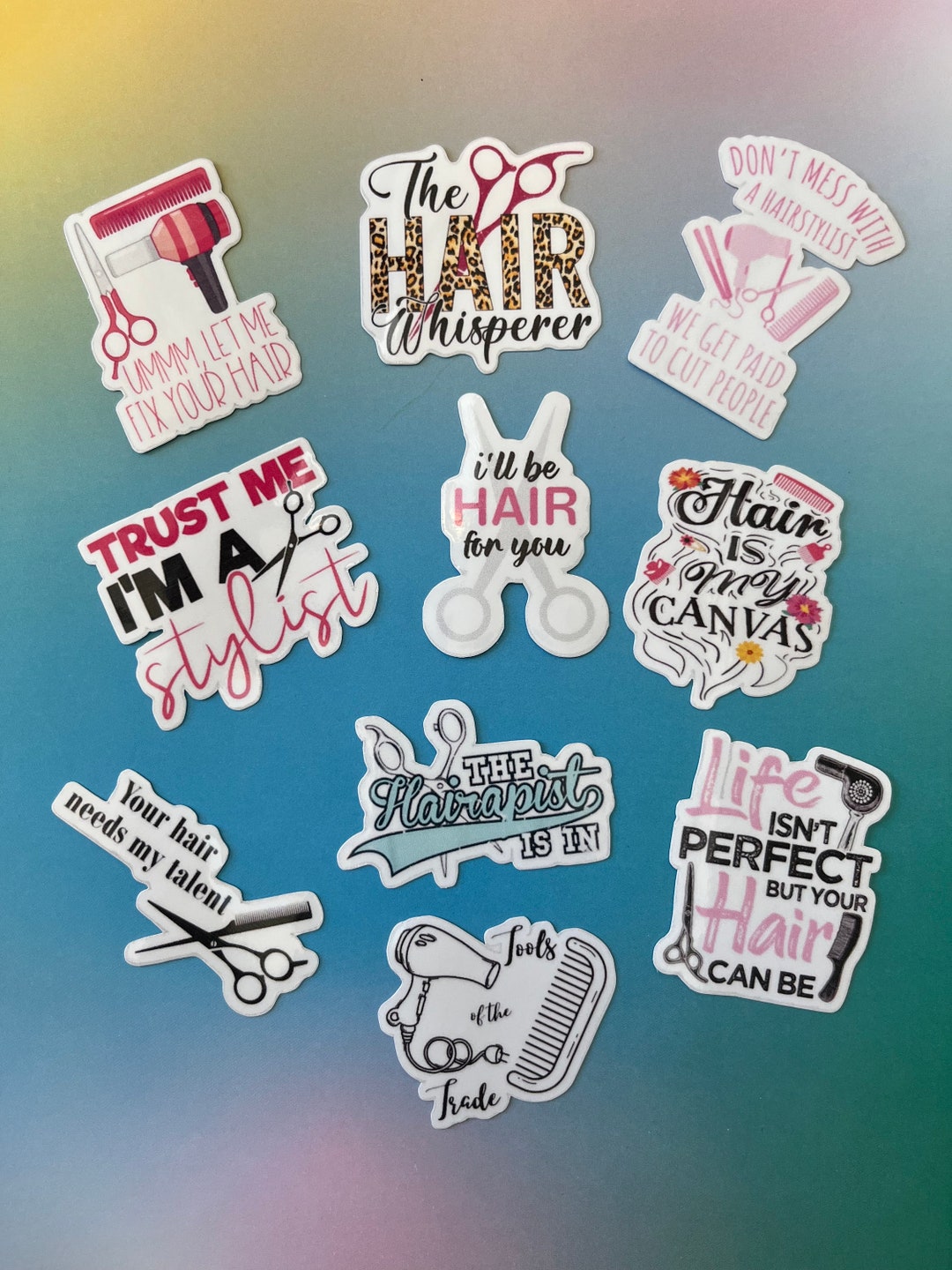Hairstylist Stickers | Funny Hair Stylist Sticker | Hairdresser Gift ...