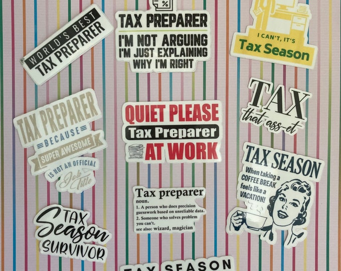 Tax Preparer Gift | Tax Preparer Stickers | CPA Gift | Accountant Gift ...