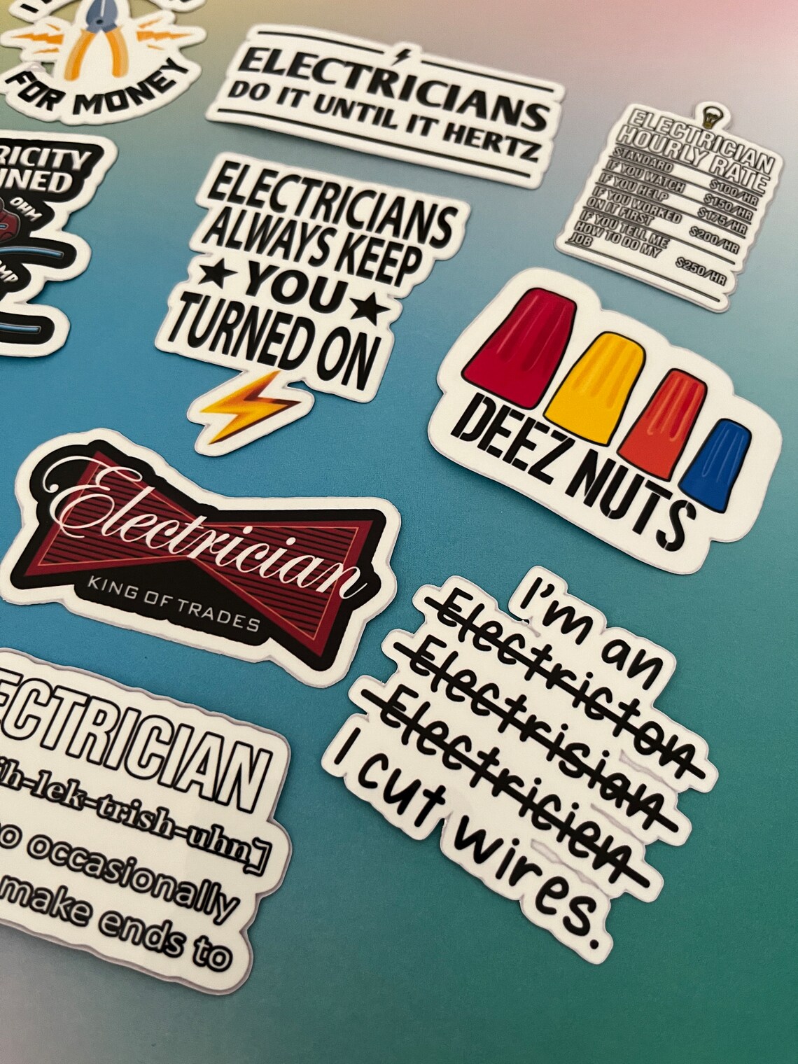 Electrician Gift Ideas | Electrician Stickers | Funny Electrician ...