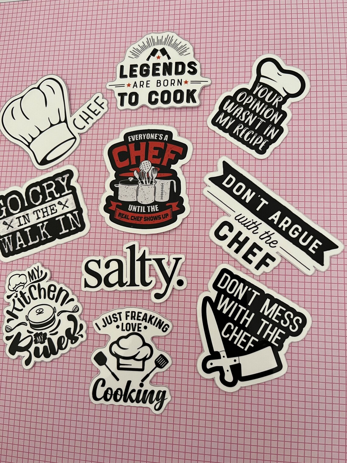 Chef Sticker | Yes Chef Stickers | Chef Gift Ideas | Kitchen Cook ...
