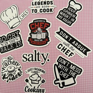 Chef Sticker | Yes Chef Stickers | Chef Gift Ideas | Kitchen Cook ...
