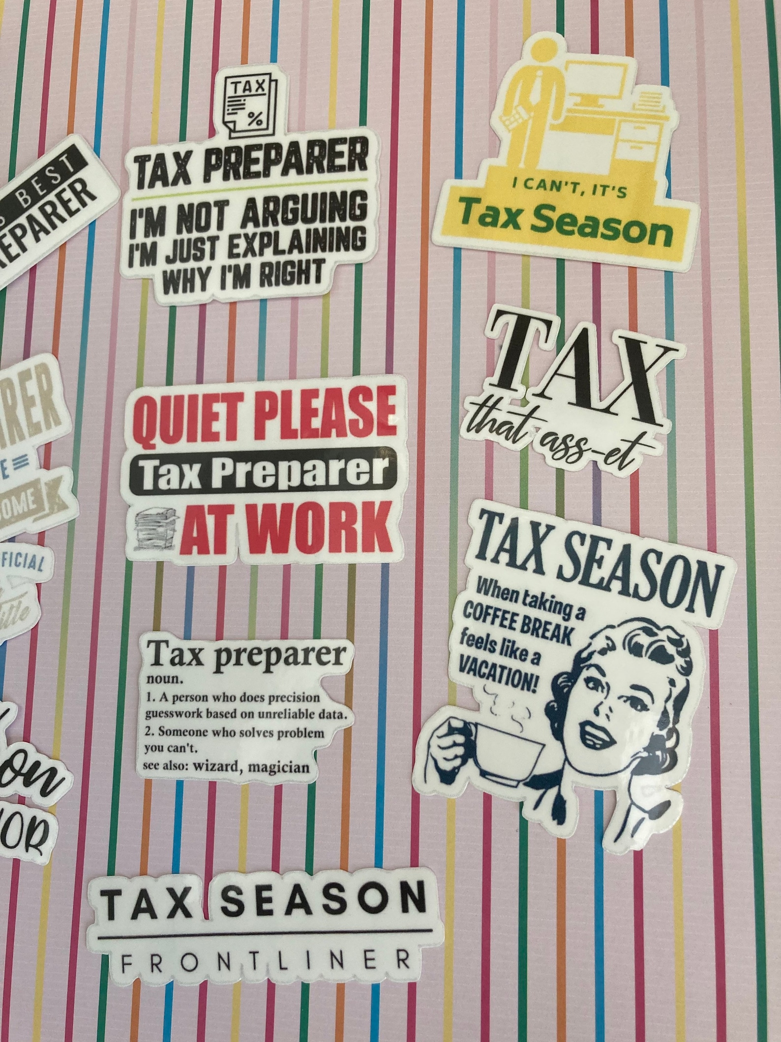 Tax Preparer Gift | Tax Preparer Stickers | CPA Gift | Accountant Gift ...