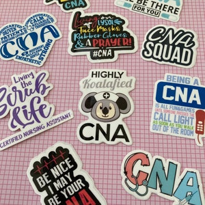 CNA Gifts | CNA Stickers | Certified Nursing Assistant Funny Vinyl ...