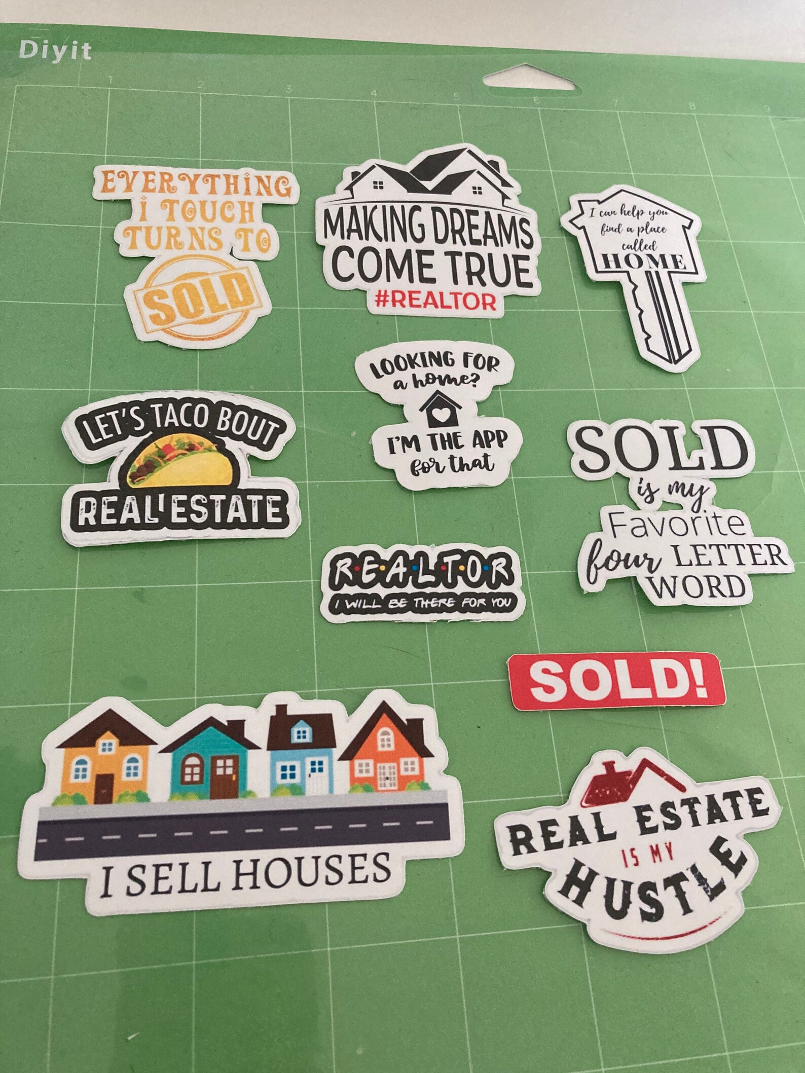Realtor Stickers Real Estate Gift Ideas Vinyl Matte Home Sold - Etsy