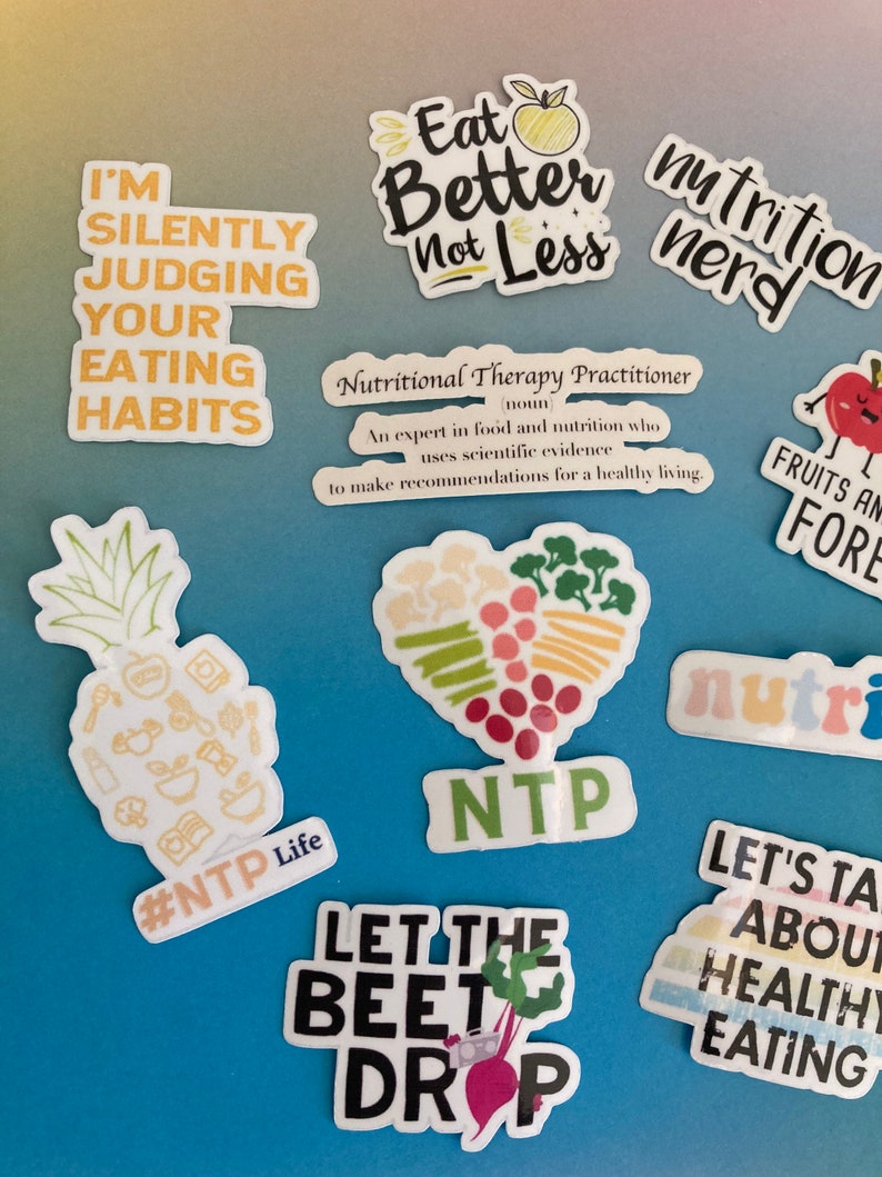 Nutrition Therapist NTP Nutritional Therapy Stickers - Etsy