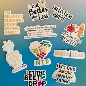 Nutrition Therapist | NTP | Nutritional Therapy Stickers | Nutritionist ...