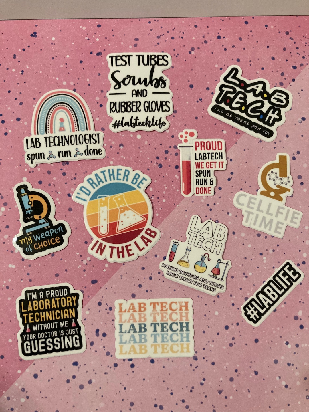 Lab Tech Gift | Lab Tech Stickers | Med Tech Stickers | Med Tech Gifts ...