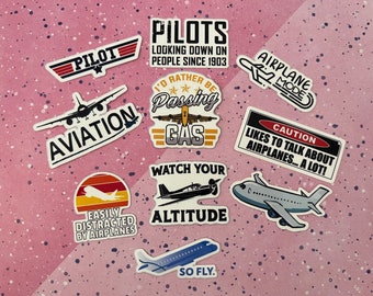 Funny Aviation Stickers, Caution Confused Pilot, Gift for Ultralight ...