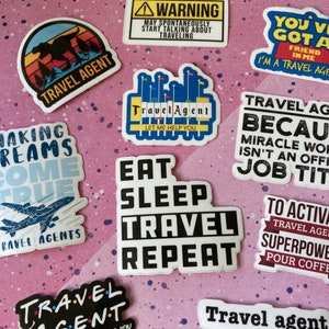 Travel Agent Stickers | Travel Agency Stickers | Funny Travel Agent ...