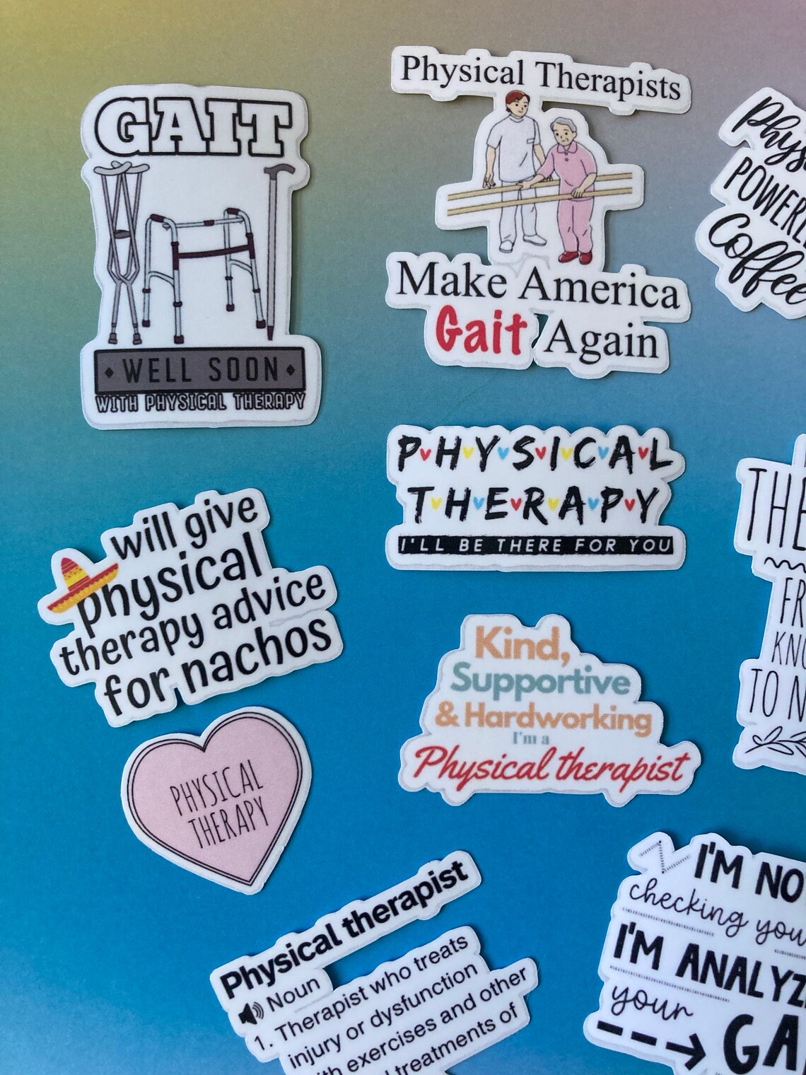 PT Stickers Physical Therapy Gifts Physical Therapist - Etsy