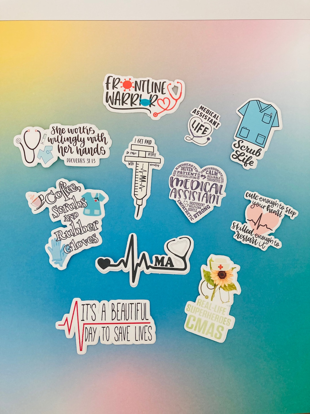 Medical Assistant Stickers | MA Stickers | CMA Stickers | Medical ...