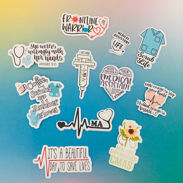 Medical Assistant Stickers - Etsy