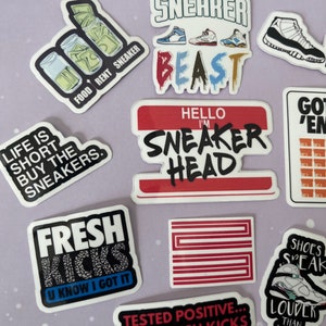 Sneakerhead Stickers | Sneaker Stickers | Sneakerhead Gift Ideas | 10 ...