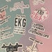 EKG Tech Gifts EKG Tech Tumbler Decals EKG Technician Stickers 10 Pcs ...