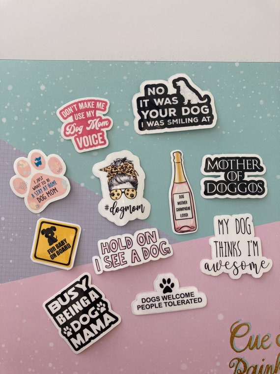 Dog Mom Gifts Dog Mom Stickers Set | Etsy