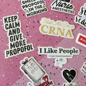 CRNA Gift Stickers | Nurse Anesthetist Week Gift Stickers Pack ...