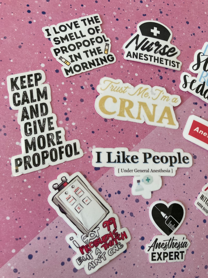 CRNA Gift Stickers Nurse Anesthetist Week Gift Stickers Pack - Etsy