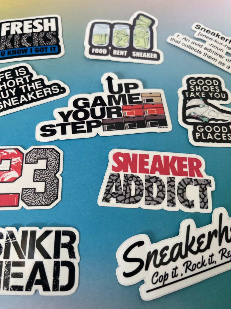 Sneakerhead Stickers | Sneaker Stickers | Sneaker Lover Gift ...