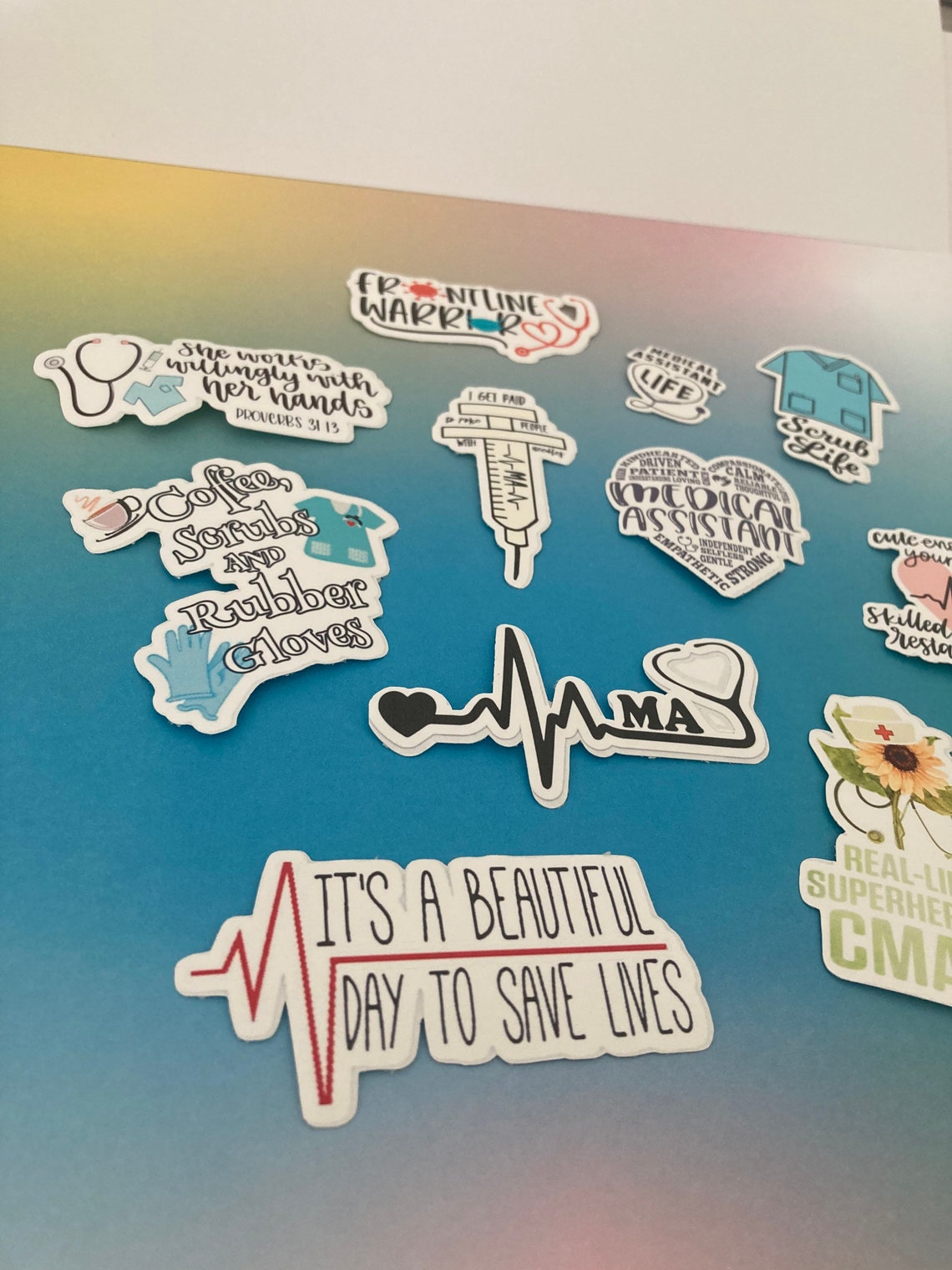 Medical Assistant Stickers MA stickers CMA stickers - Etsy.de