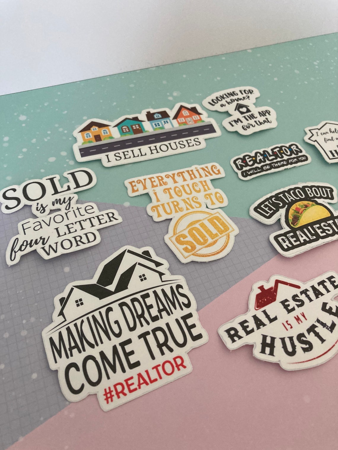Realtor Stickers Real Estate Gift Ideas Vinyl Matte Home Sold - Etsy