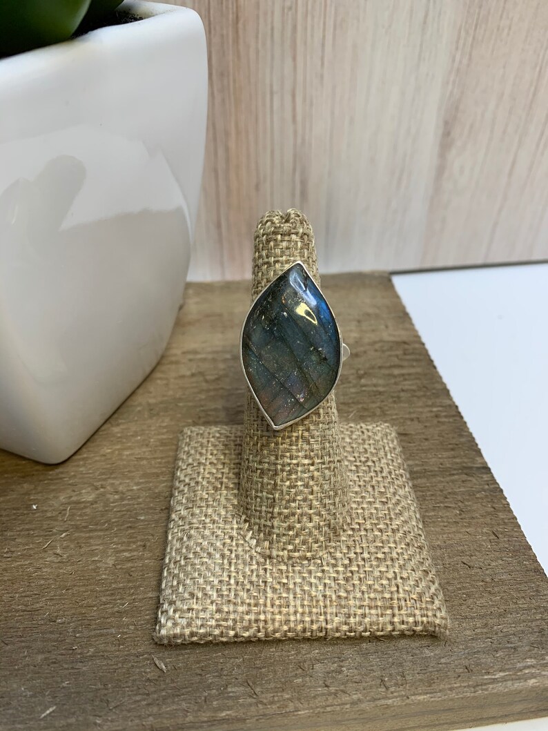 Labradorite Ring - Etsy