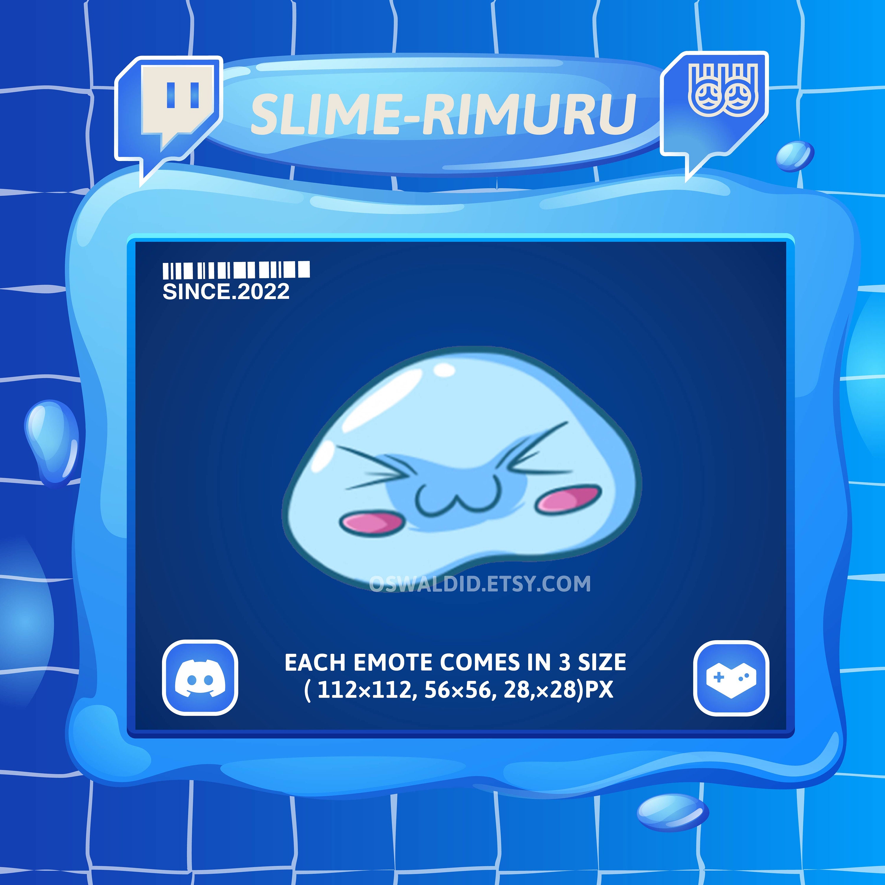 Rimuru emotes slime rimuru lindos emotes emojis divertidos | Etsy México