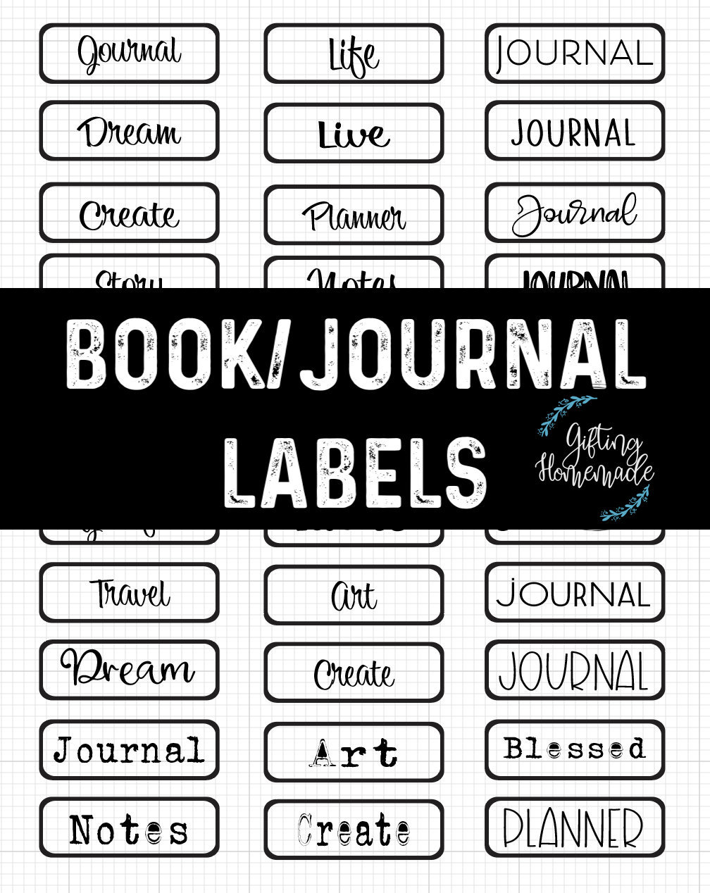 Reading Journal Labels