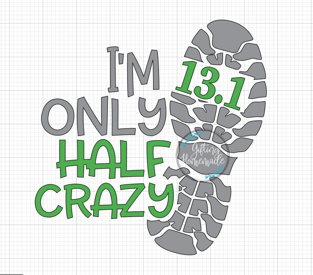 SVG Cut File Half Marathon Runner Tumblers Shirts Cricut Silhouette SVG ...