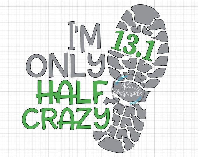 SVG Cut File Half Marathon Runner Tumblers Shirts Cricut Silhouette SVG ...