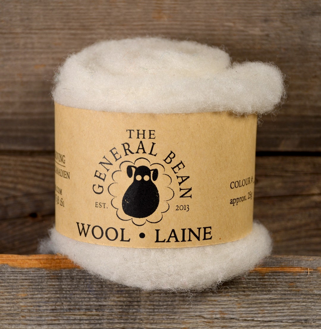 Core Wool, Cream Local Wool, Canadian Fibre for Felting, Wool for ...