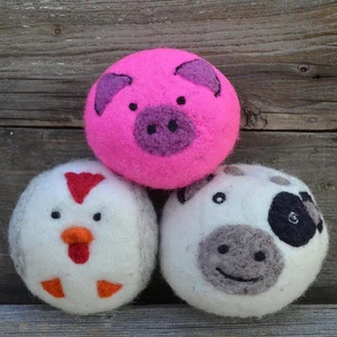 Barn Yard Buddies Dryer Balls, XL Dryer Balls, Farm Dryer Balls - Etsy