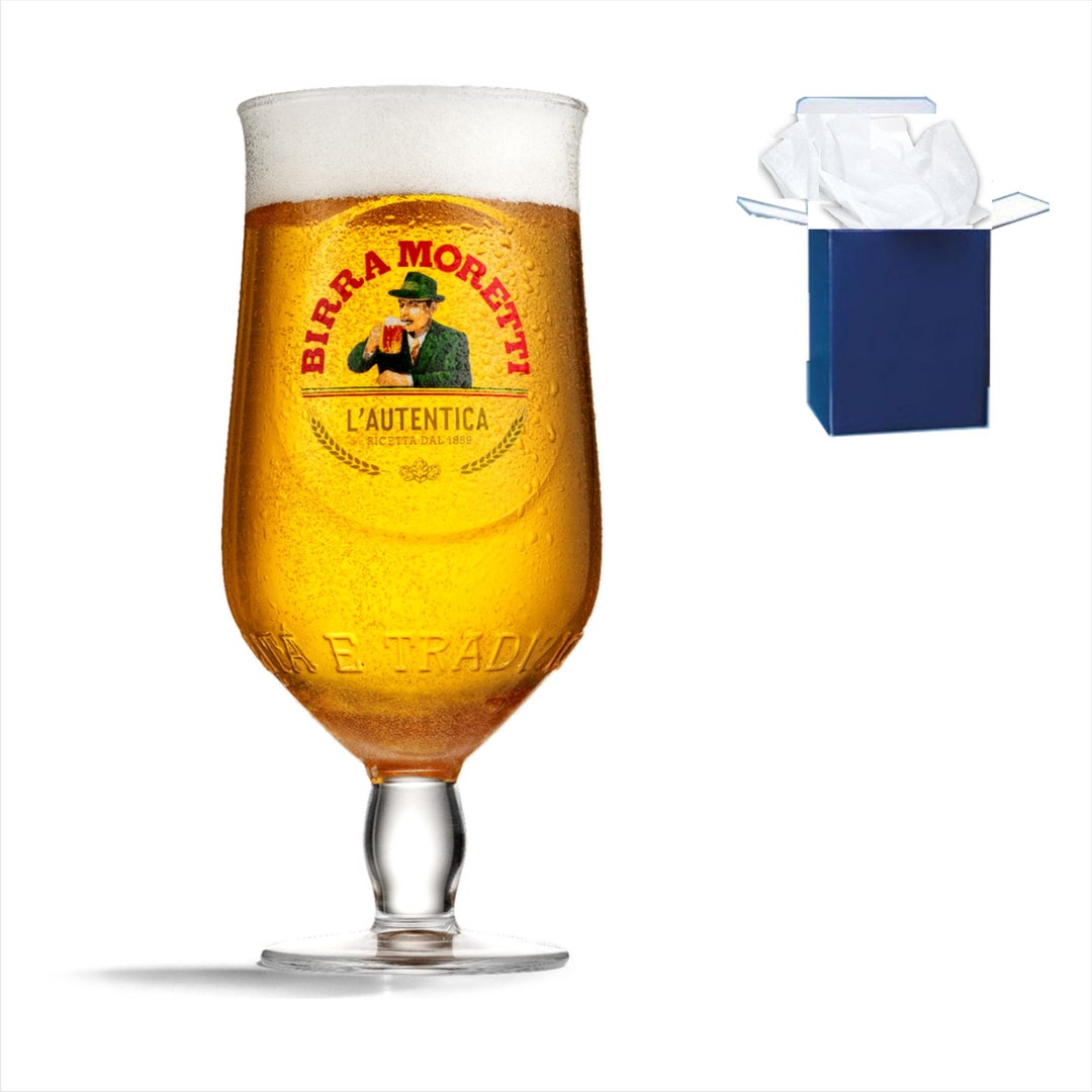 Personalised Birra Moretti Beer Glass - Engraved Gift Christmas ...